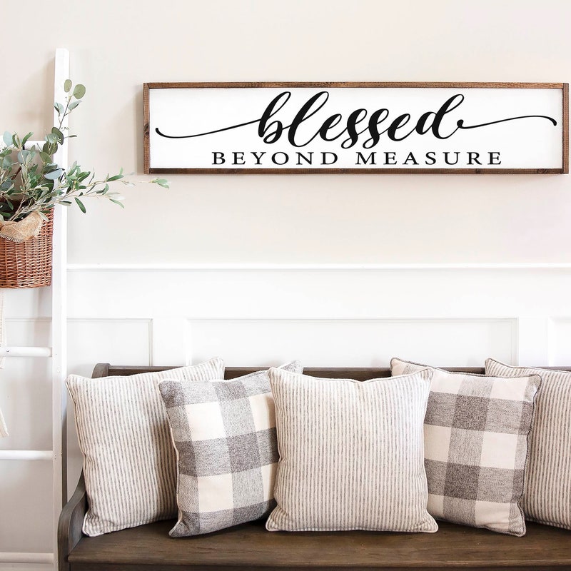 Wooden Blessed Sign - Etsy
