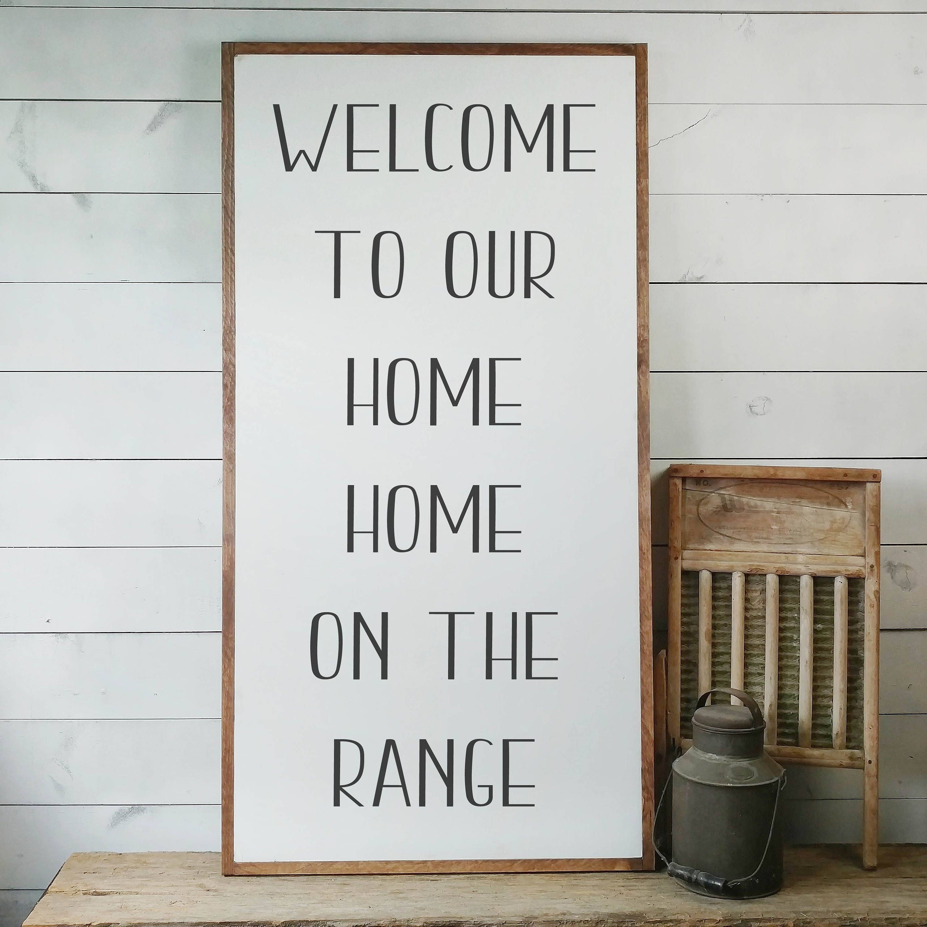 Home On The Range Sign FREE SHIPPING Farmhouse Sign | Etsy