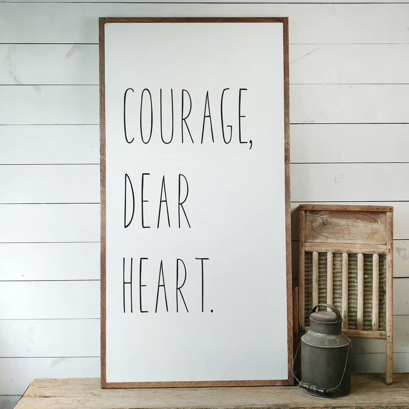 Courage Sign - Etsy