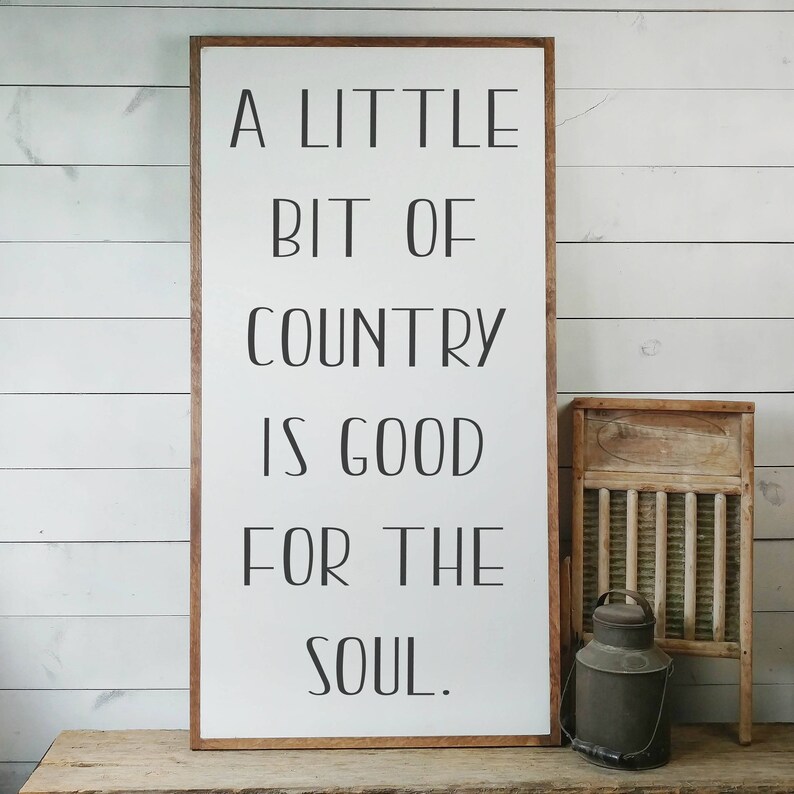 Country Good for Soul Sign FREE SHIPPING Country Living | Etsy
