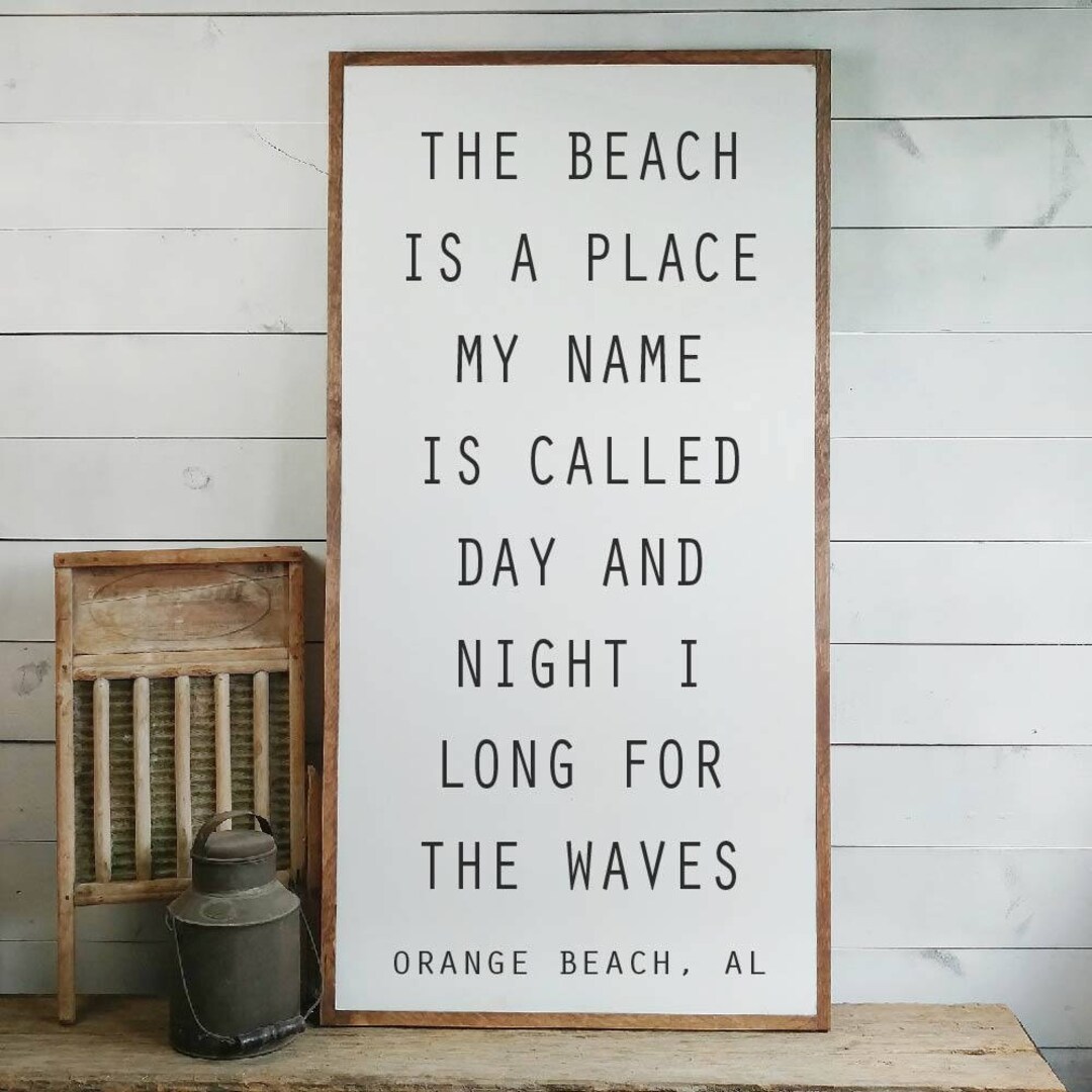 Custom Beach Sign, FREE SHIPPING, Beach Calling Sign, Beach House Sign ...