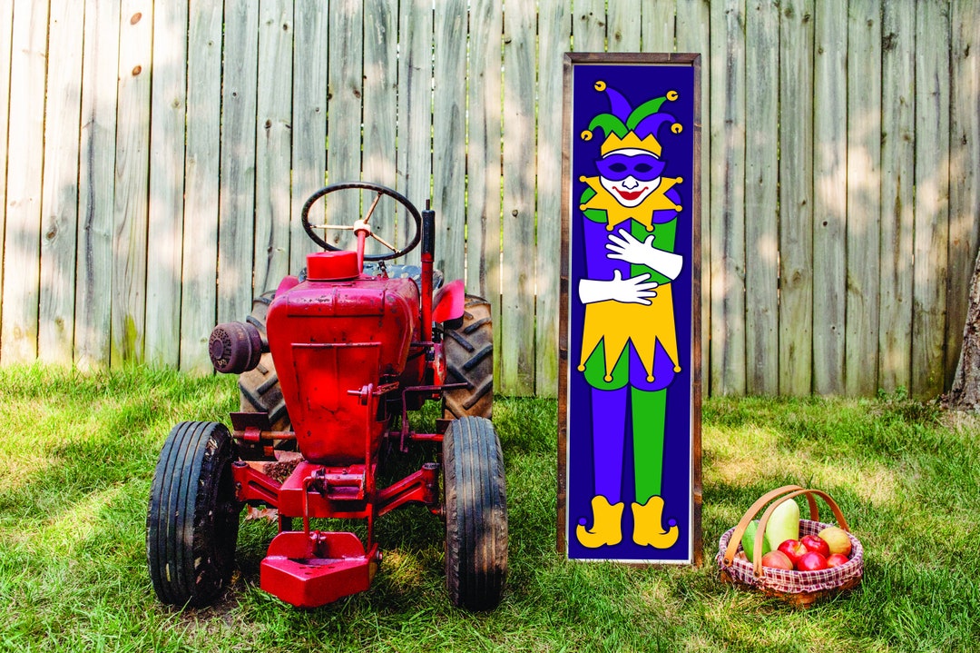 Mardi Gras Jester Porch Sign, Home Sign Home Decor, Home Wall Decor ...