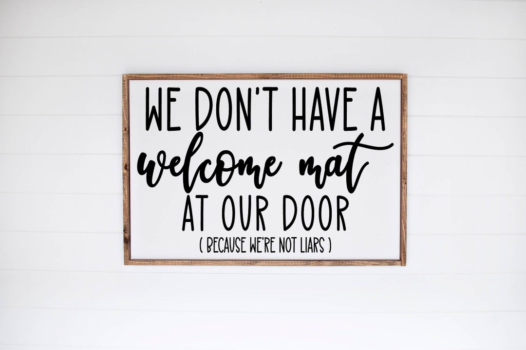Welcome Mat Sign, Wood Welcome Decor, Home Decor, Wood Home Decor ...