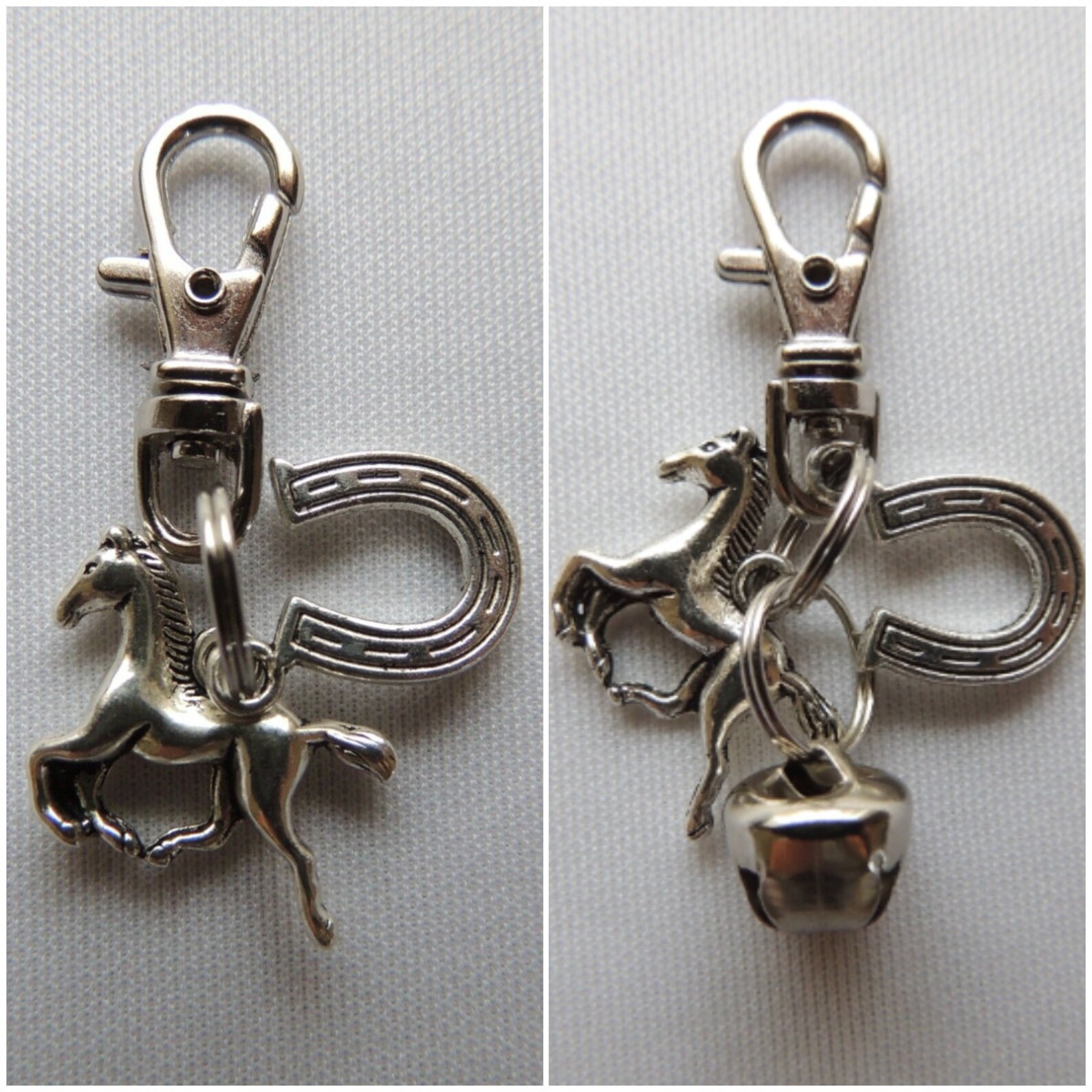 Purse / Bag / Zipper Charm. Horse and Horseshoe. With - Etsy