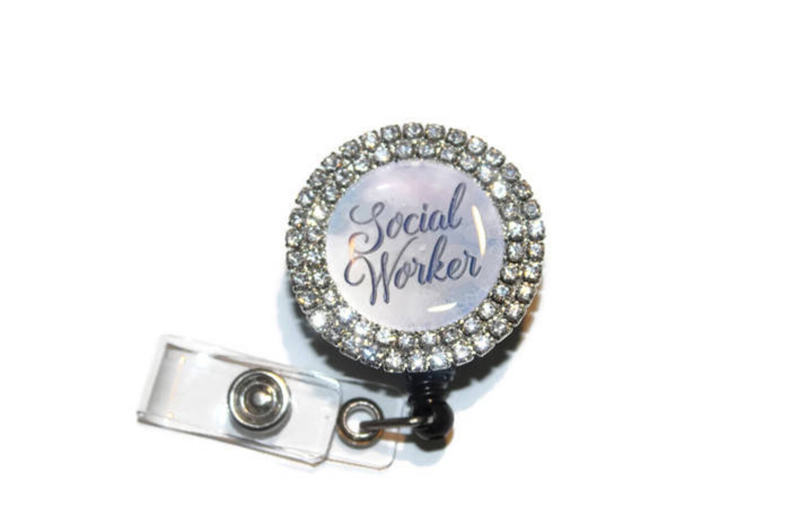 Social Worker Retractable Badge Reel Social Worker Id Holder | Etsy