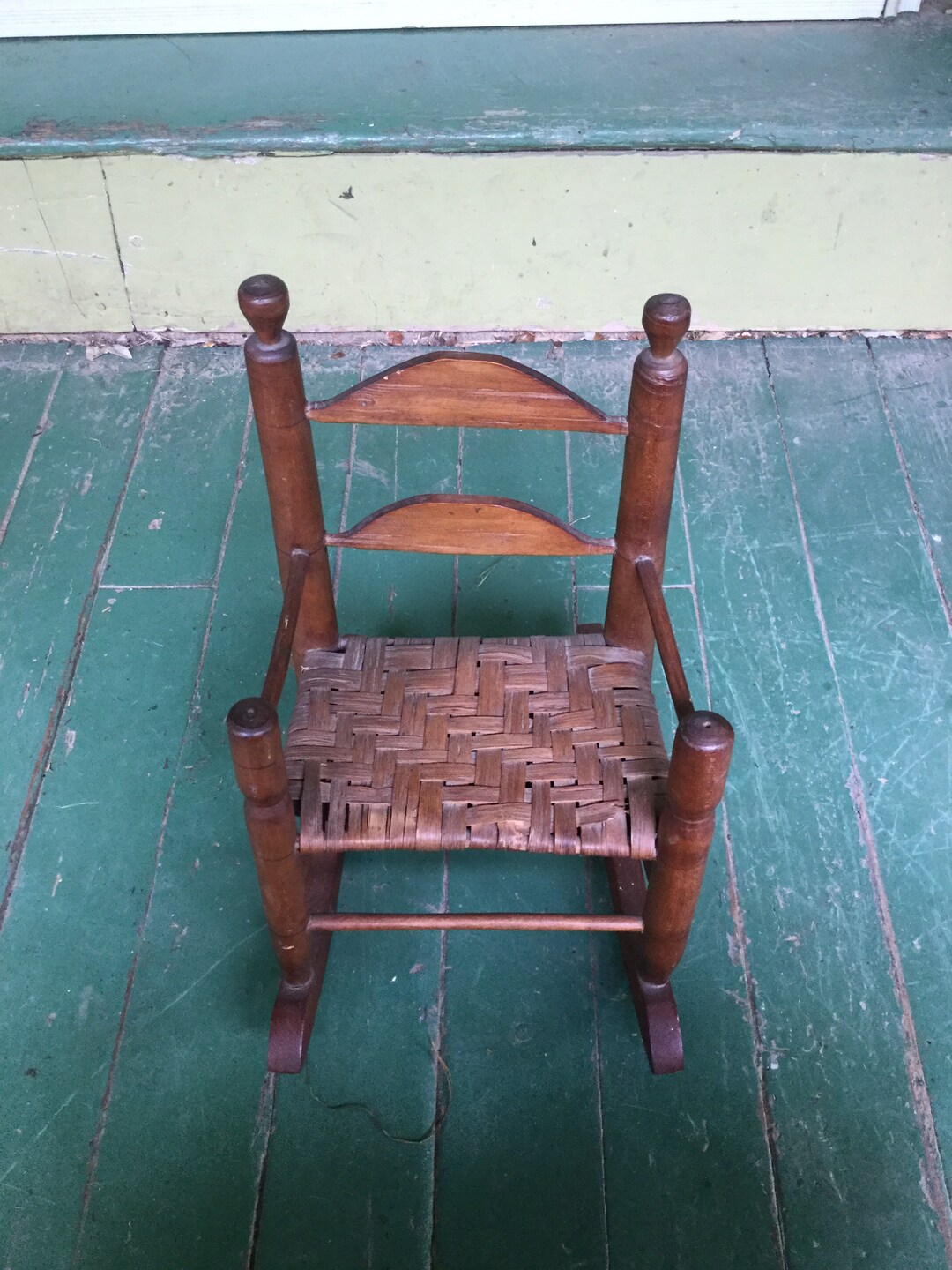 Handmade Miniature Rustic Appalachian Rocking Chair for Dolls or ...