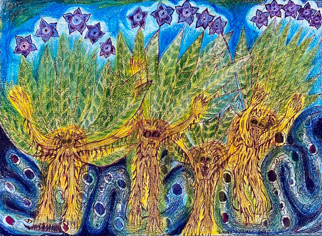 Mandragora: Original Mixed Media Painting by Artist Lauren Cooper 12 ...