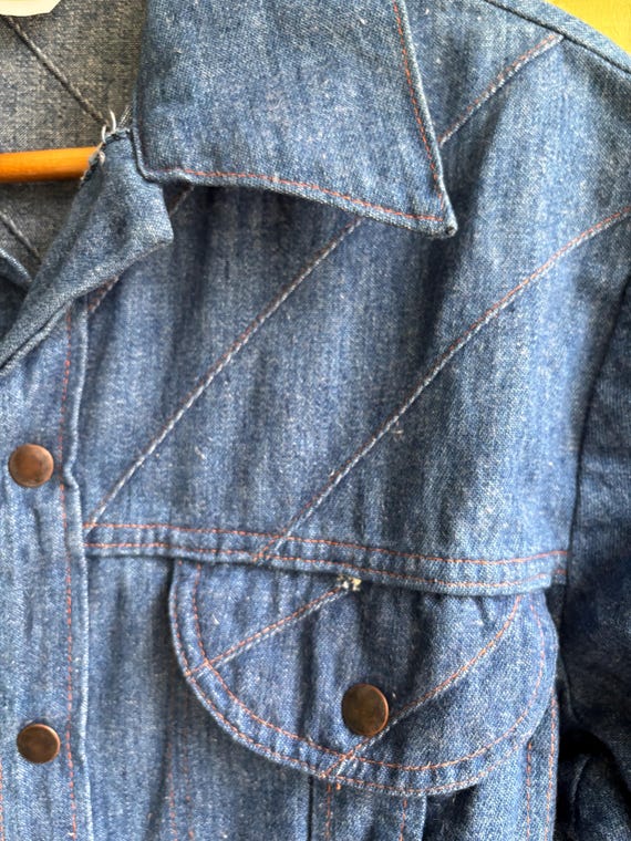 1970s Sears Men’s Store Jeans Joint Brushed Blue Wind… - Gem