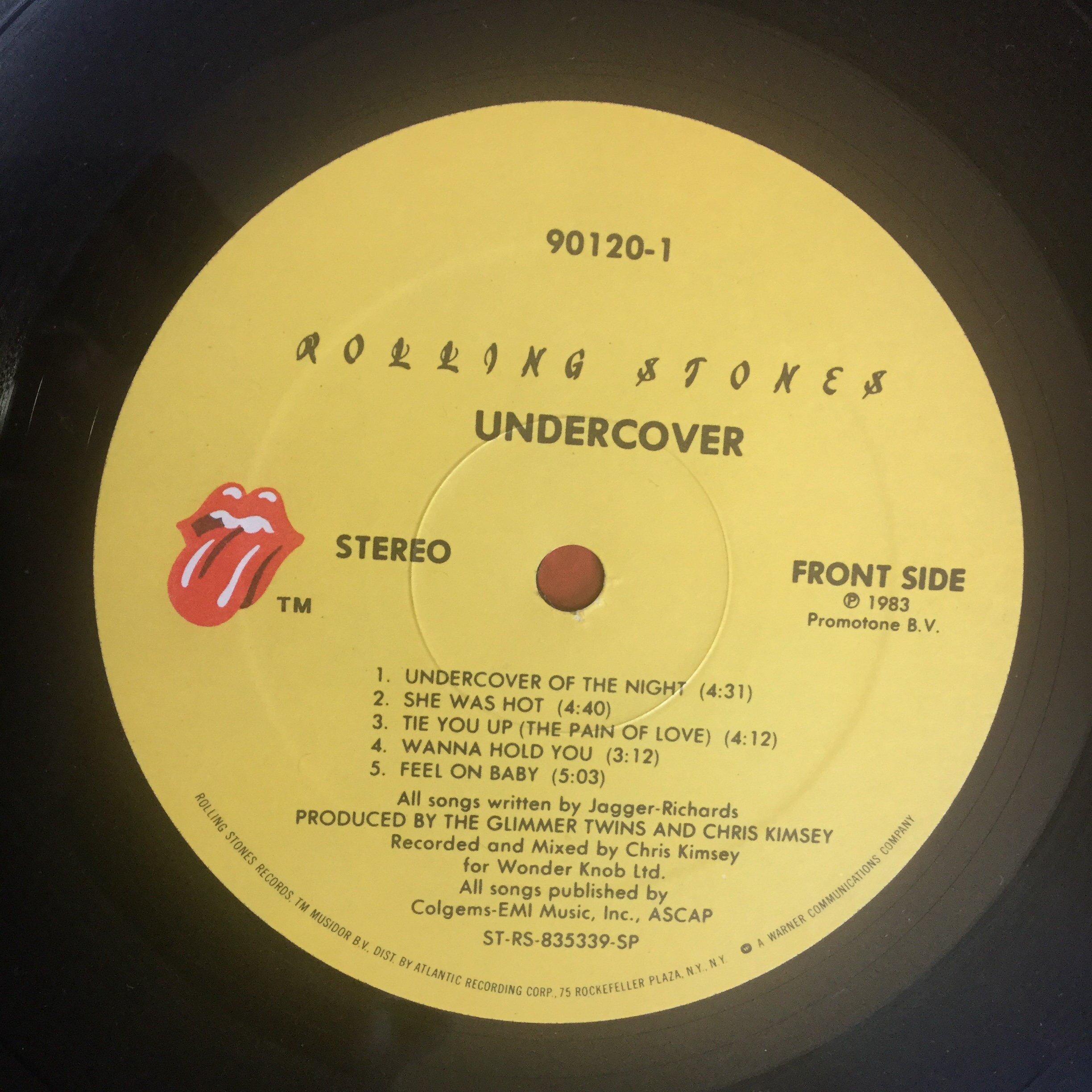 The Rolling Stones Undercover LP, 1983 US Pressing, Original Stickers ...