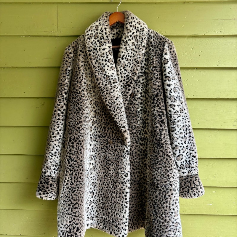 Leopard Fur Coat L - Etsy