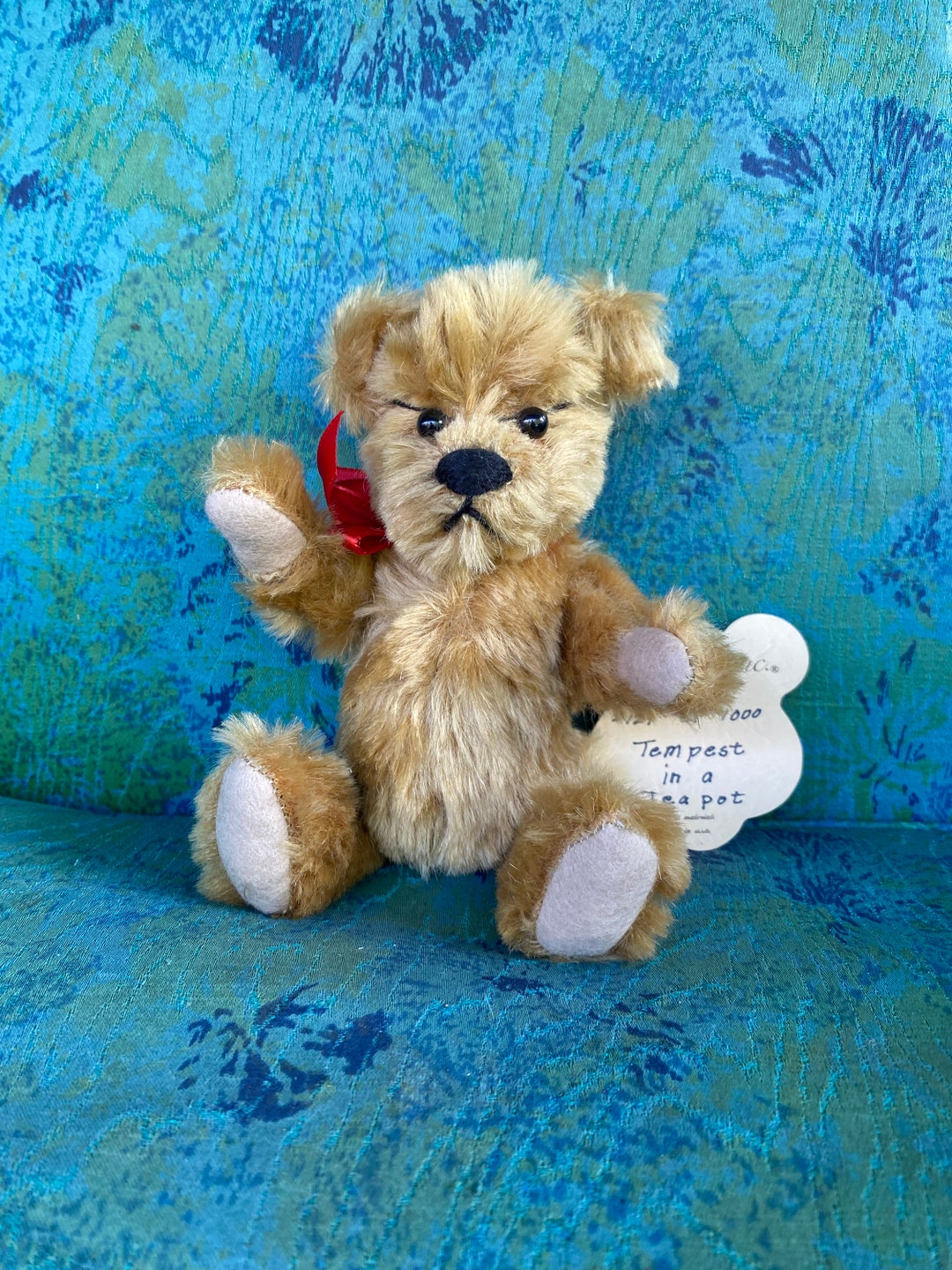Handmade Mohair Teddy Bear, 8" Jointed Art Doll – Tempest in a Teapot ...