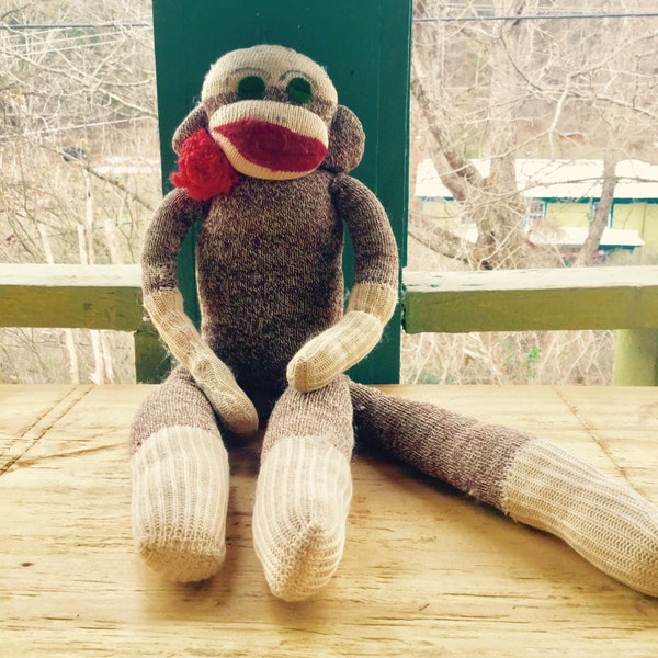 Sock Monkey Art - Etsy