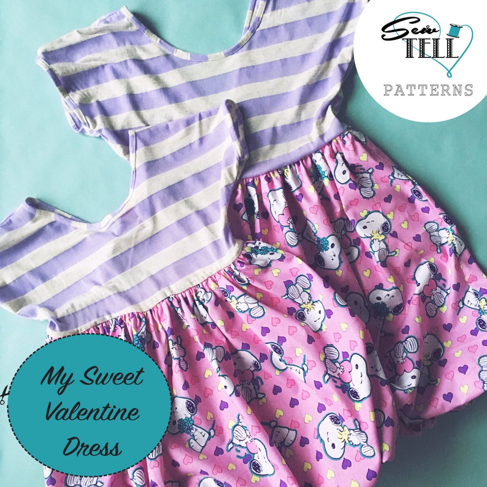 My Sweet Valentine Little Girls Bubble Dress | Easy Sewing Patterns ...