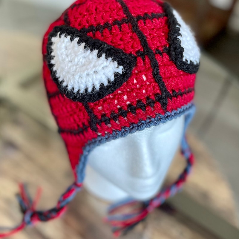 Spiderman Beanie - Etsy