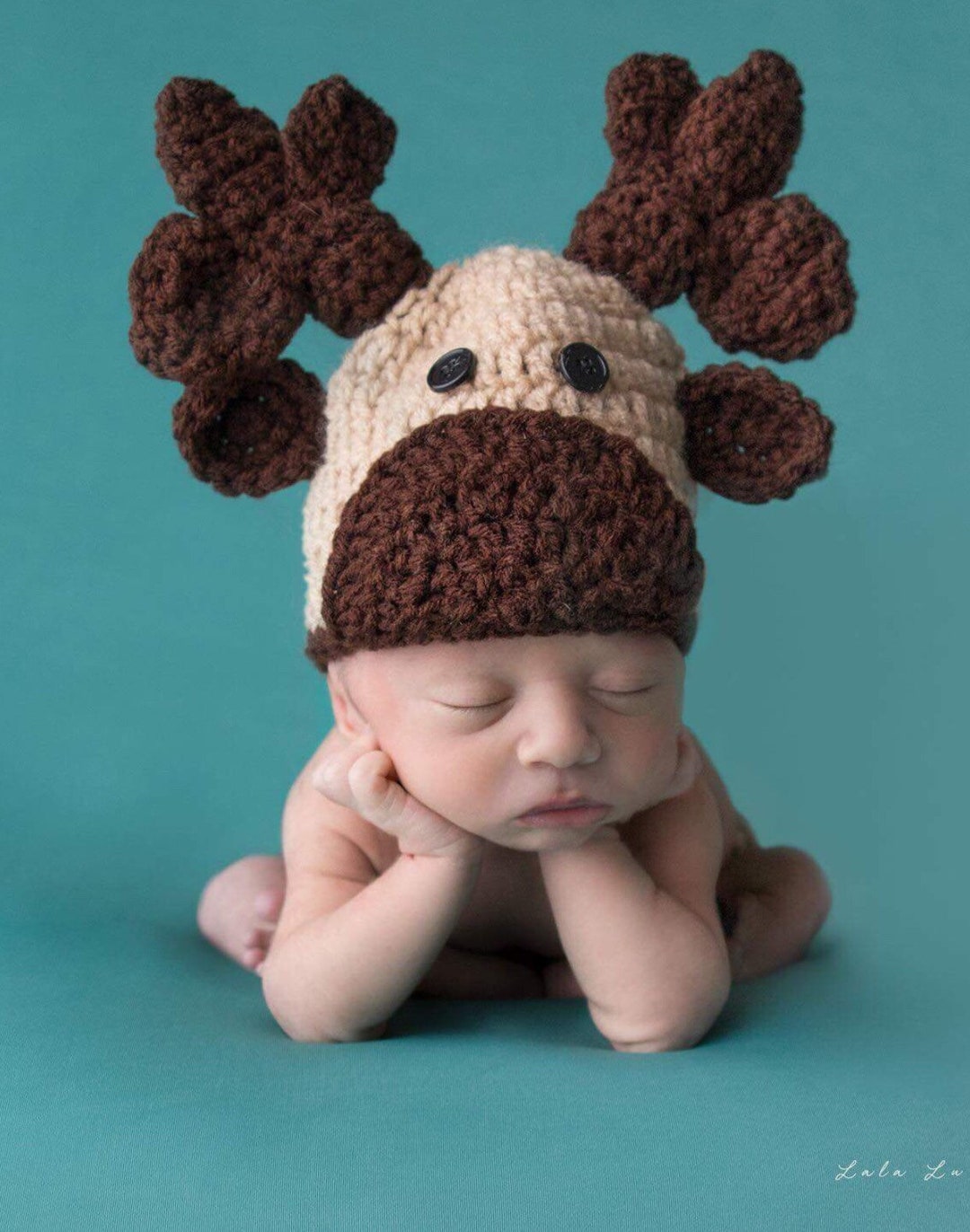 Crochet Newborn (or Premie) Moose Photo Prop Outfit - Etsy