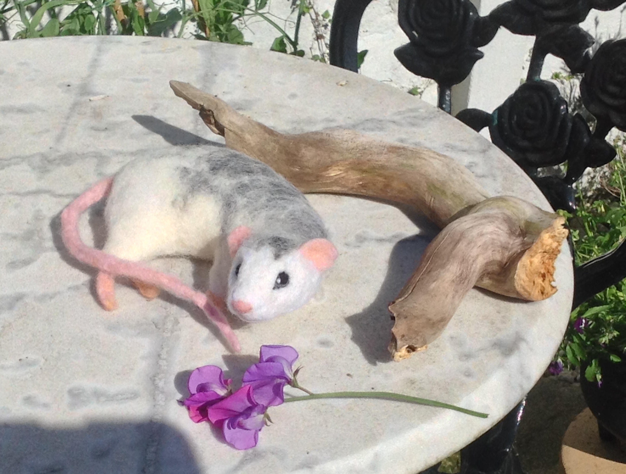 Custom Needle-felt Rat Portrait, 3D Pet Sculpture, Handmade by Rachel ...