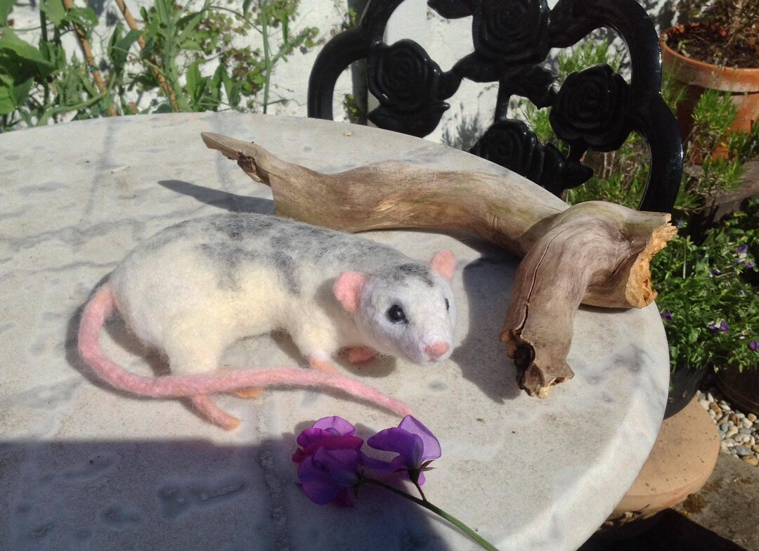 Custom Needle-felt Rat Portrait, 3D Pet Sculpture, Handmade by Rachel ...