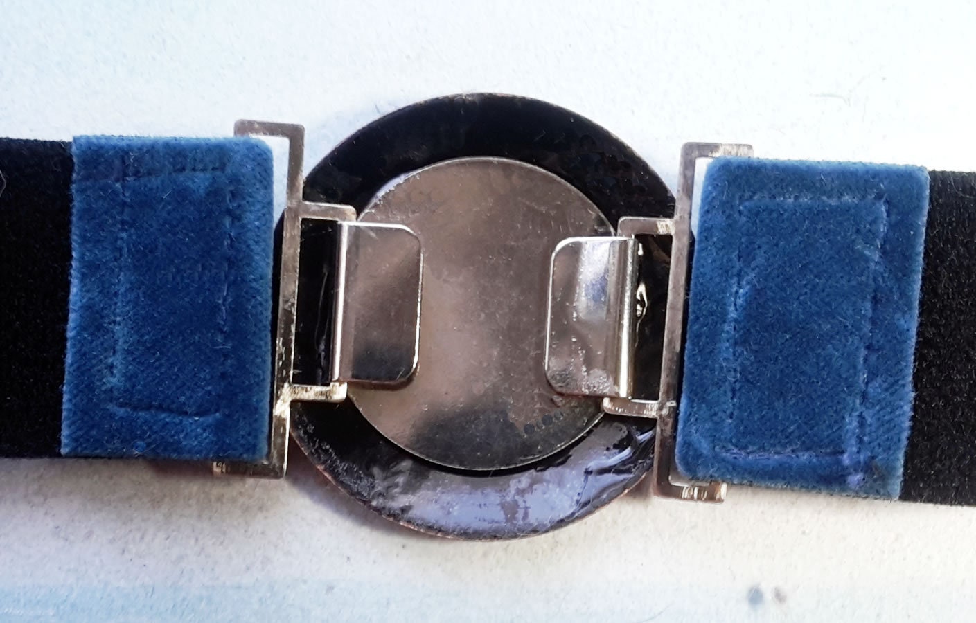 Romantic Belt 70mm Diam. Enameled Buckle With Violets on a 4cm - Etsy