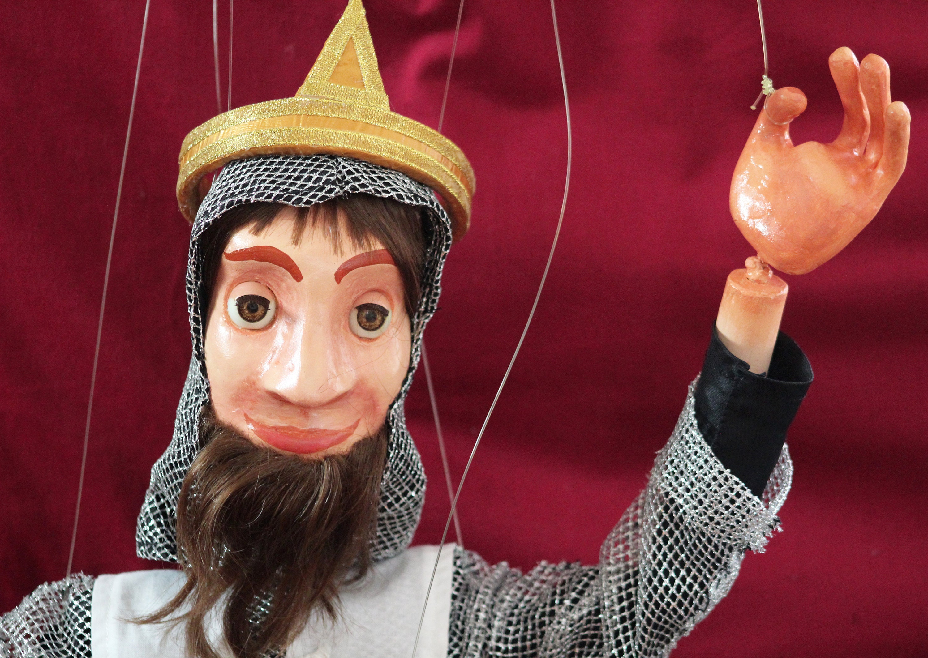 Puppet King Títere String Marionette Marioneta de fios Marionettes ...