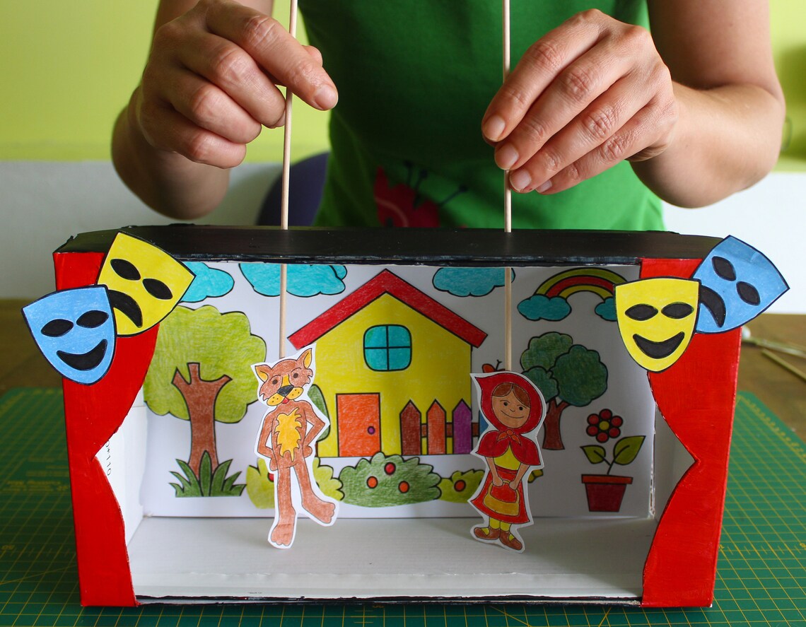 PDF Kit Paper Puppet Theater Little Red Riding Hood the Ant and the ...