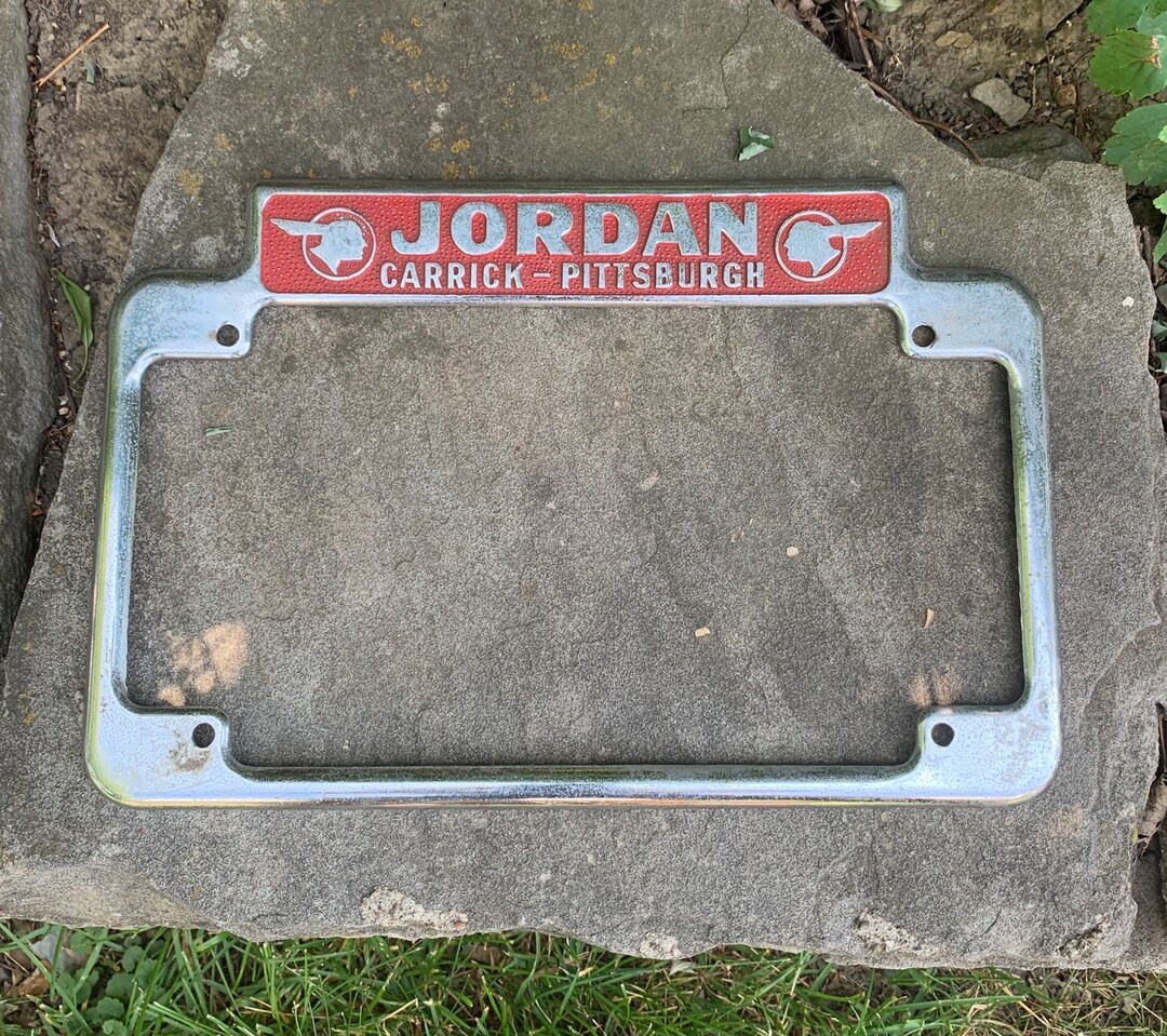 Vintage Pontiac Dealer License Plate Frame Carrick Pittsburgh Pa. - Etsy