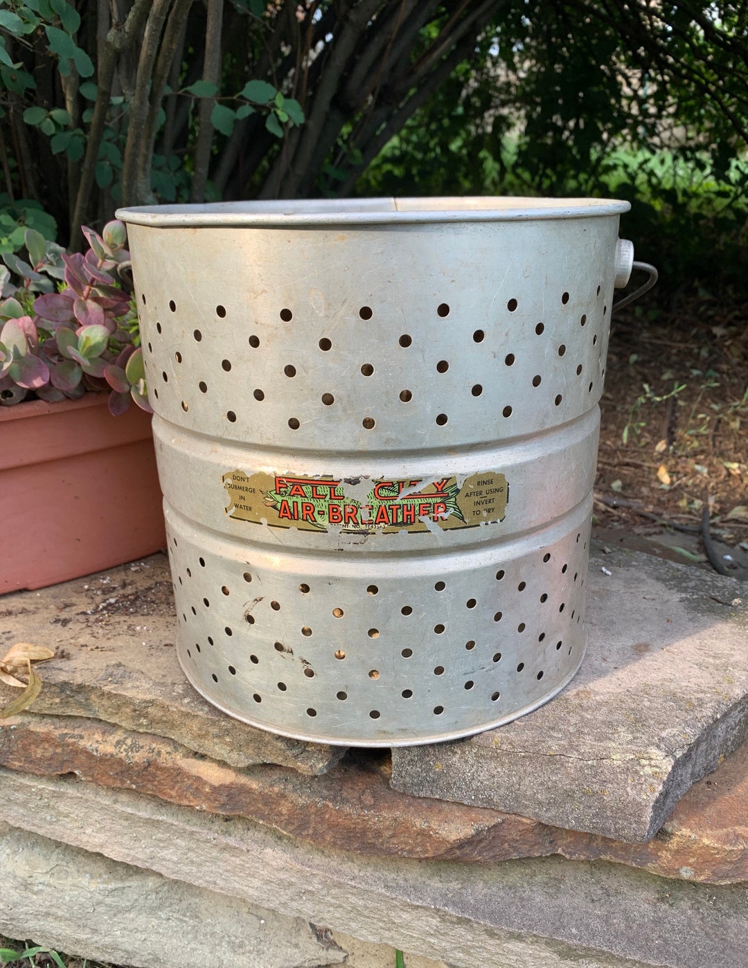 Falls City Air Breather Minnow Bucket Fish Decal Galvinized Old Bait ...