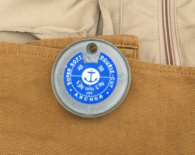Old Anchor Fishing Split Shot Container Vintage AB BB No3 No0 Double ...