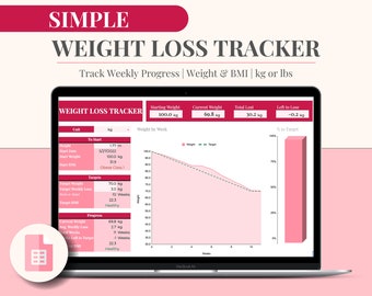 Weight Loss Bmi Sheets - Etsy