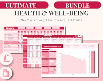 Health Tracker Spreadsheet - Etsy