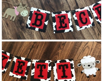 Cow banner | Etsy