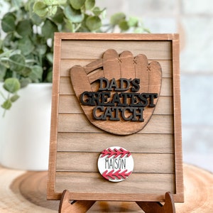 Baseball Father’s Day Frame, Father’s Day Gift, Gift for Dad, Office ...