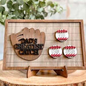 Baseball Father’s Day Frame, Father’s Day Gift, Gift for Dad, Office ...