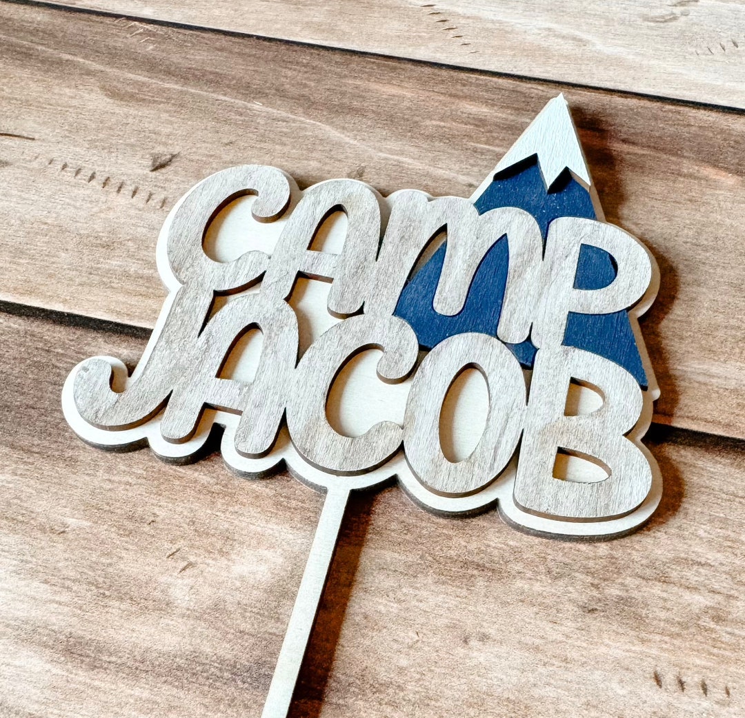 One Happy Camper Cake Topper, Explorer Camp Cake Topper, Born to Move ...