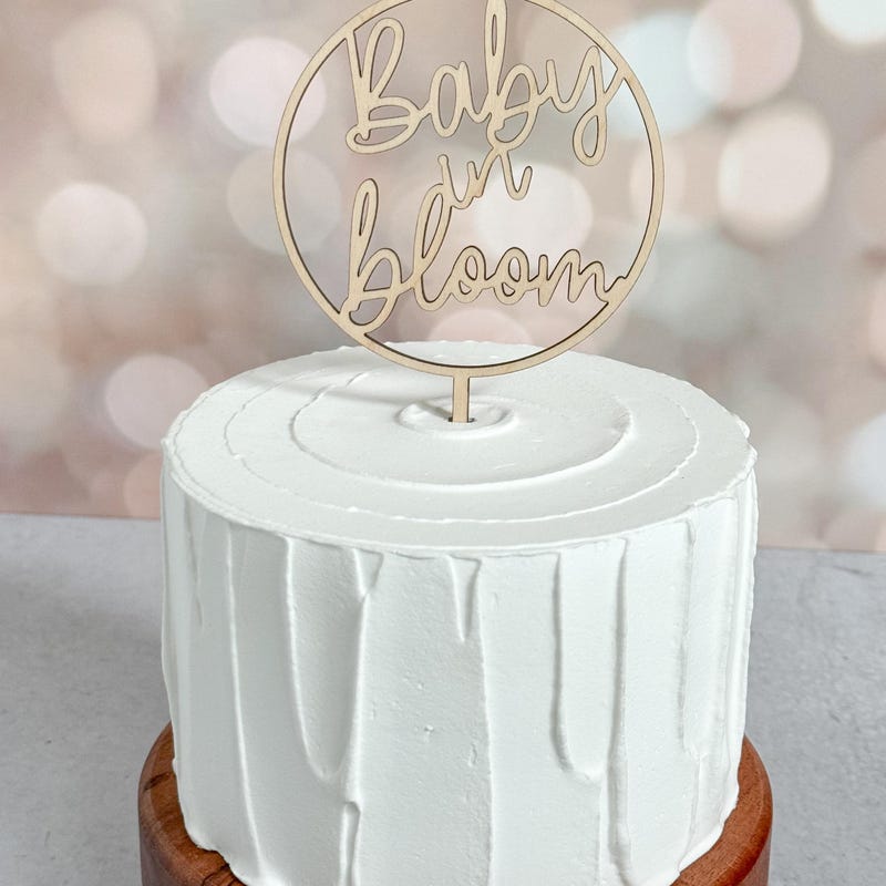 Baby in Bloom Cake Topper - Etsy