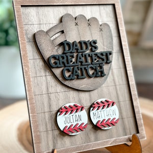 Baseball Father’s Day Frame, Father’s Day Gift, Gift for Dad, Office ...