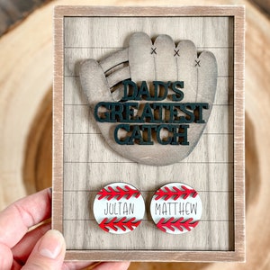 Baseball Father’s Day Frame, Father’s Day Gift, Gift for Dad, Office ...