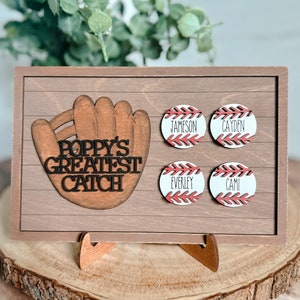 Baseball Father’s Day Frame, Father’s Day Gift, Gift for Dad, Office ...