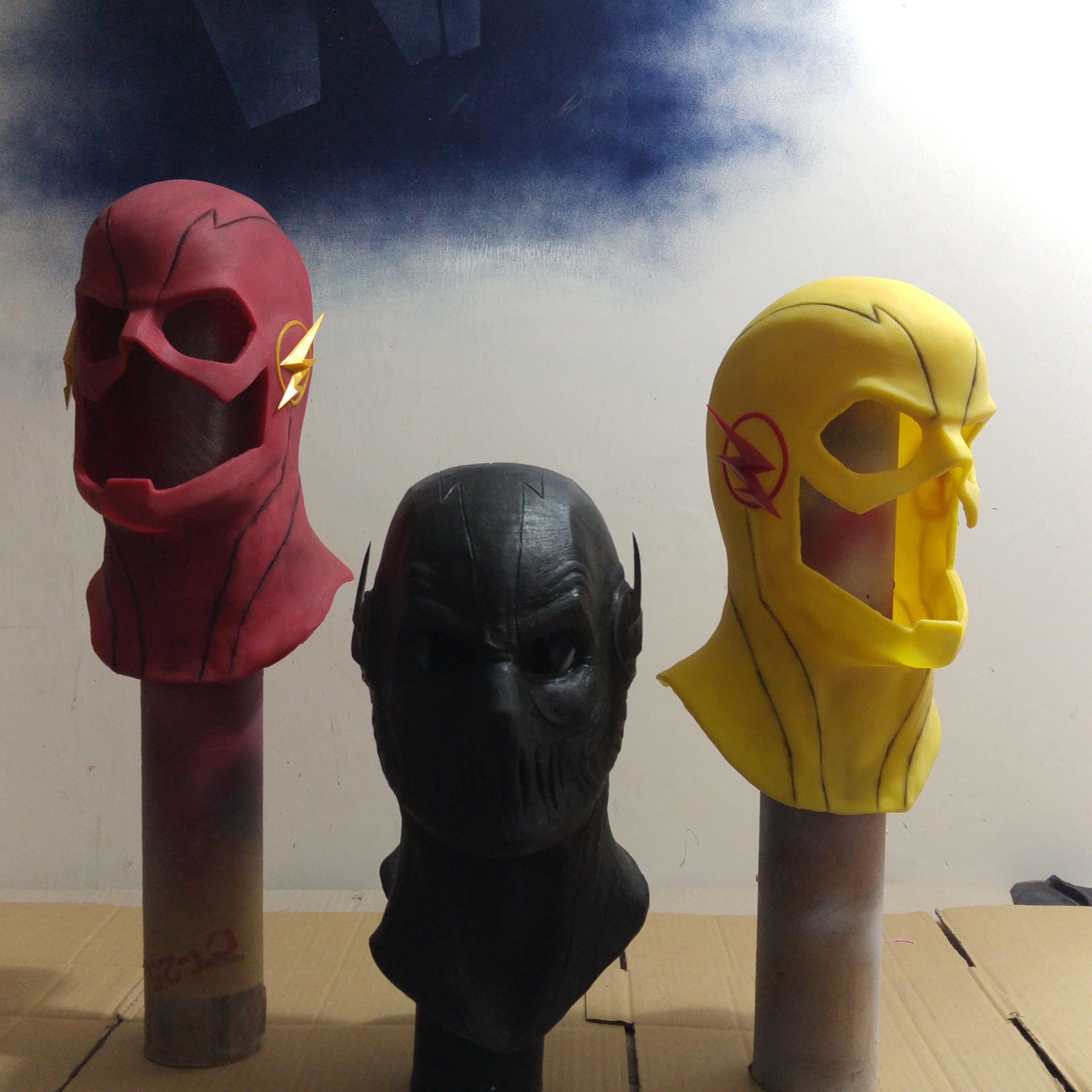 Red Lightning V1 Cosplay Mask/cowl - Etsy