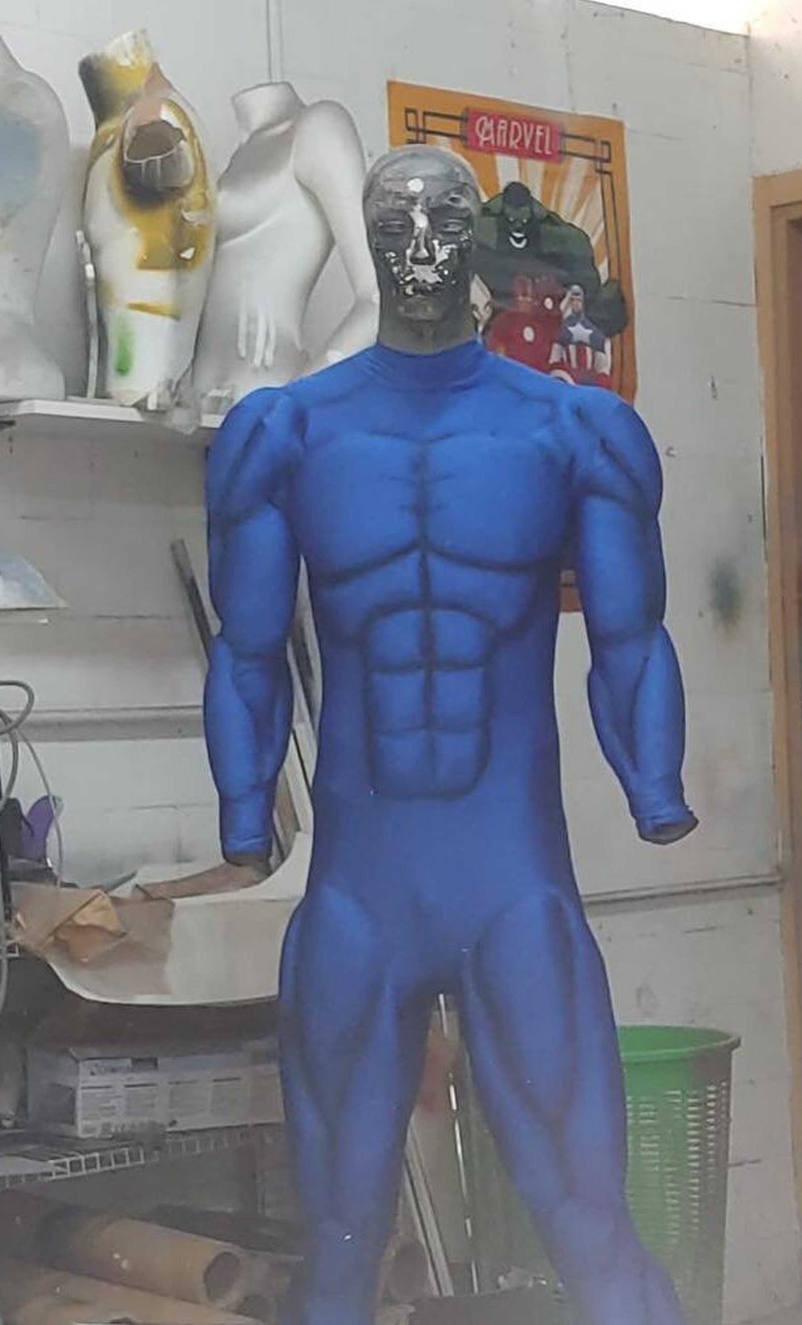 Muscle Suit Blue Color Costume Cosplay - Etsy