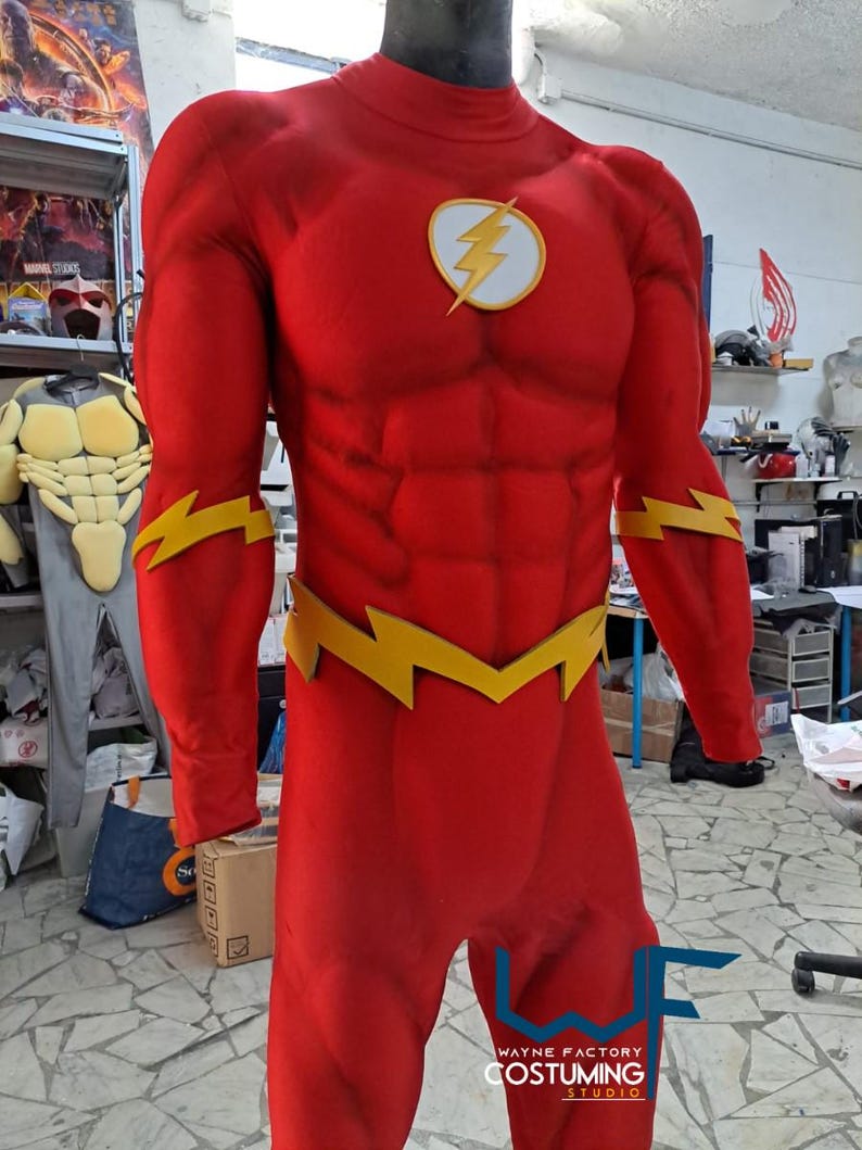 Muscle Suit Red Tone Flash Style Cosplay Inspired - Etsy