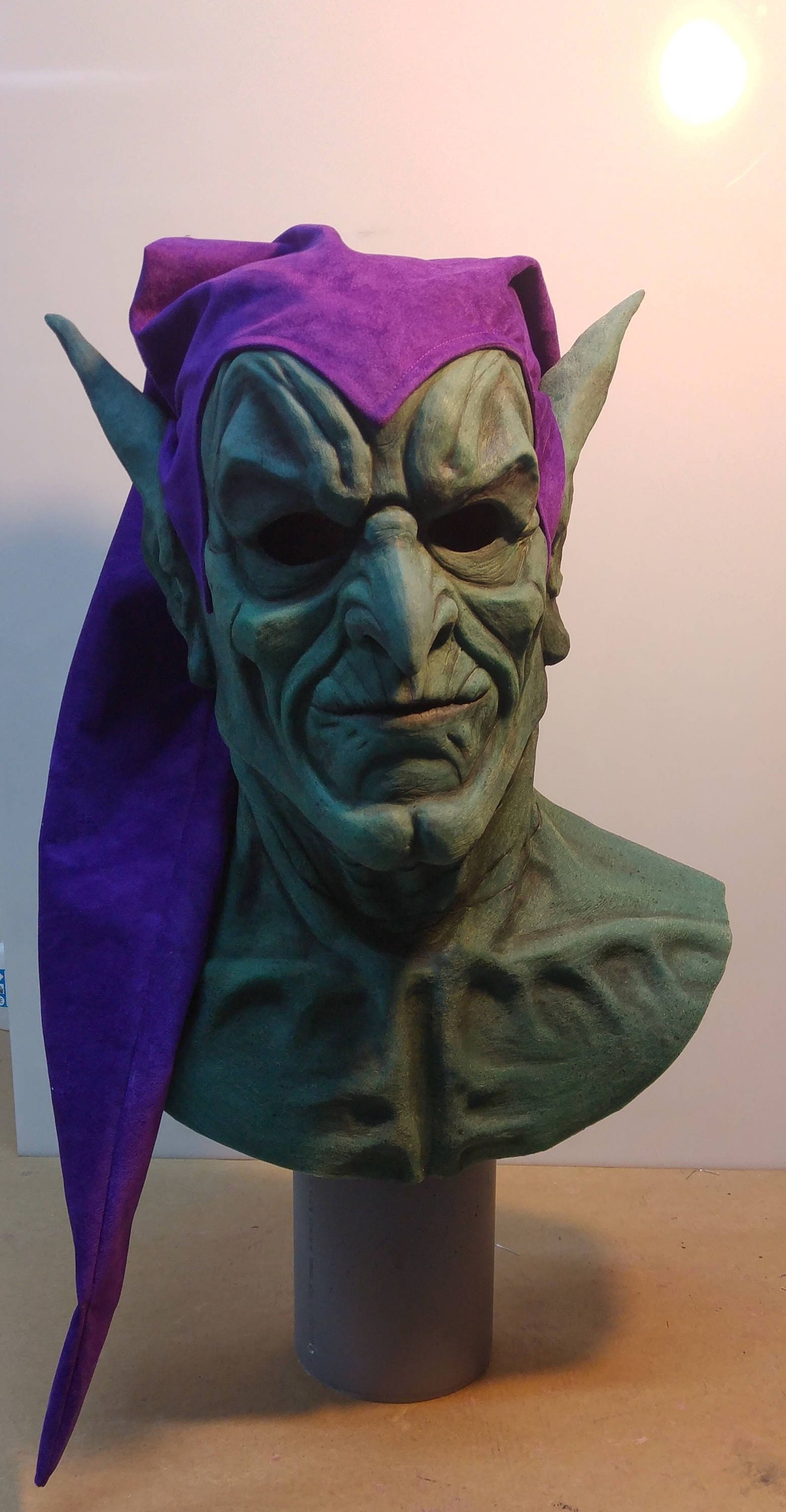Green Goblin mask and cap | Etsy