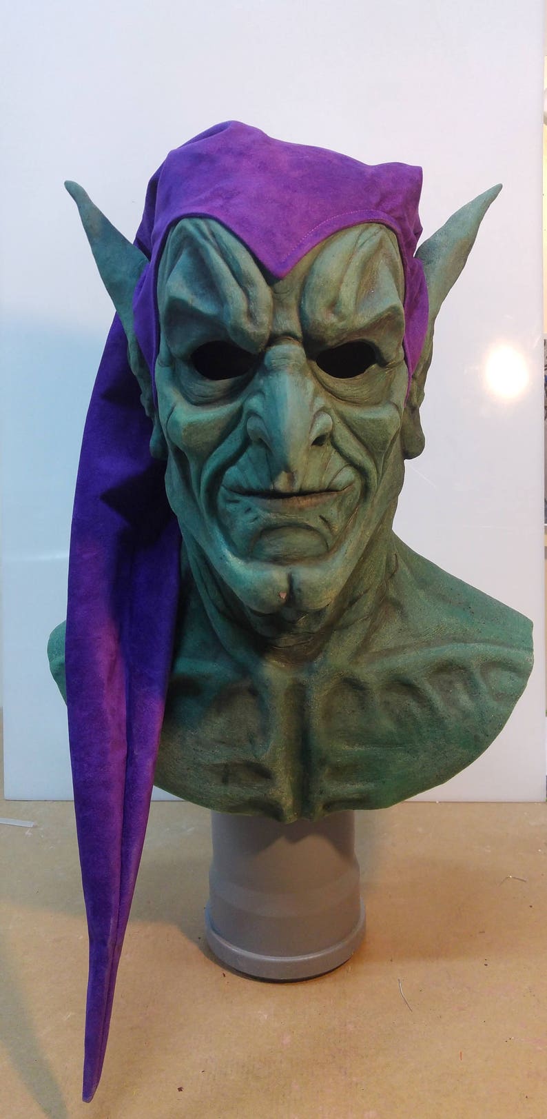 Green Goblin Mask and Cap Cosplay - Etsy