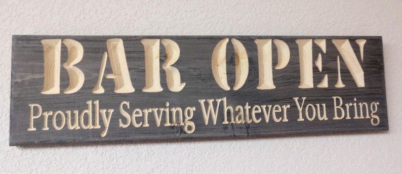 Bar Open Sign - Etsy