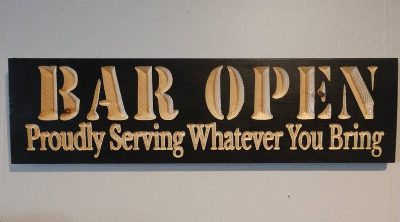 Bar Open Sign - Etsy