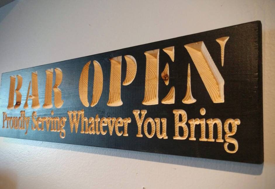 Bar Open Sign - Etsy