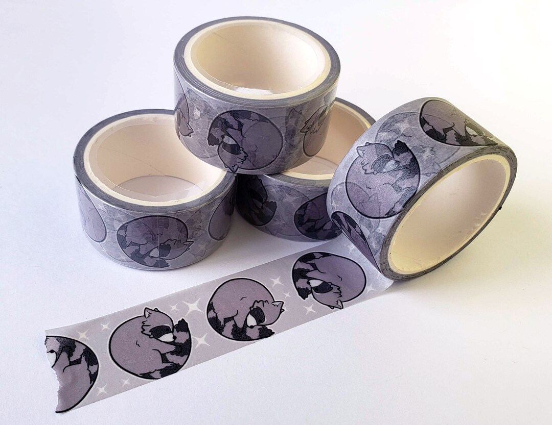 Raccoon Roll Washi Tape 5m - Etsy