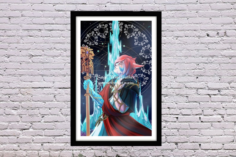 FFXIV Crystal Exarch G'raha Tia Silver Foil 11x17 - Etsy