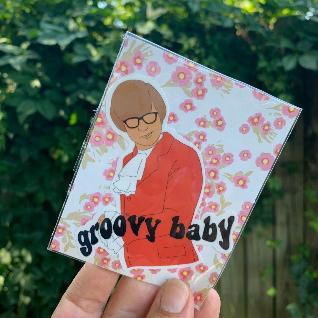 Groovy Baby Sticker Die Cut Sticker - Etsy