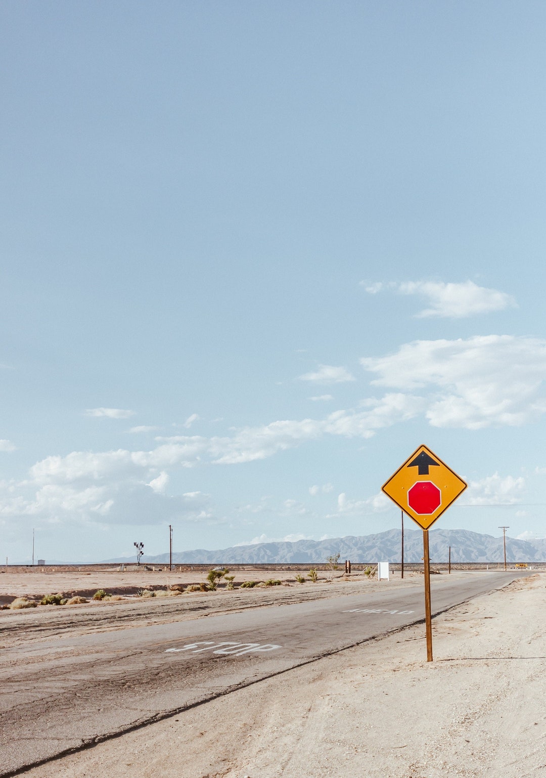 Salton Sea Rural Art Print, Bombay Beach Stop Sign Print, California ...