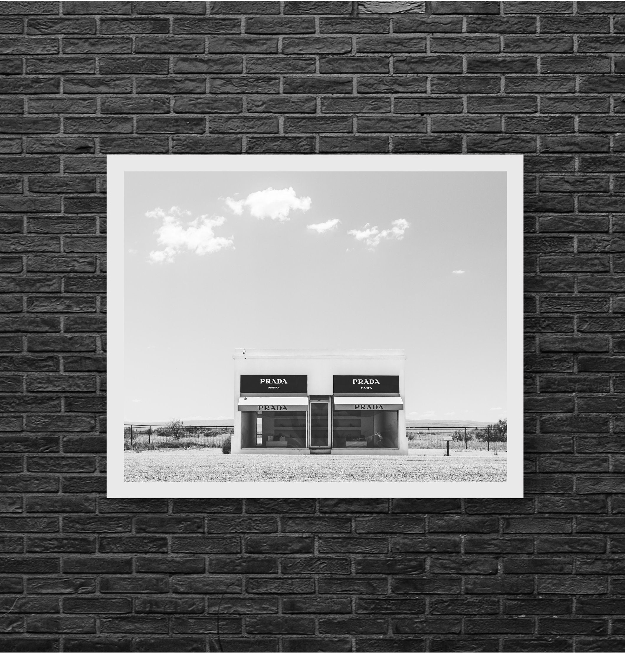 Prada Marfa Marfa Texas Texas Square Print West Texas Print Texas ...